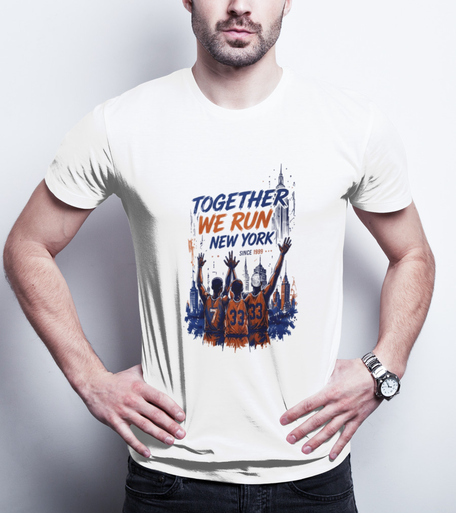 Together We Run New York Basketball Since 1999 Skyline Players T-Shirt