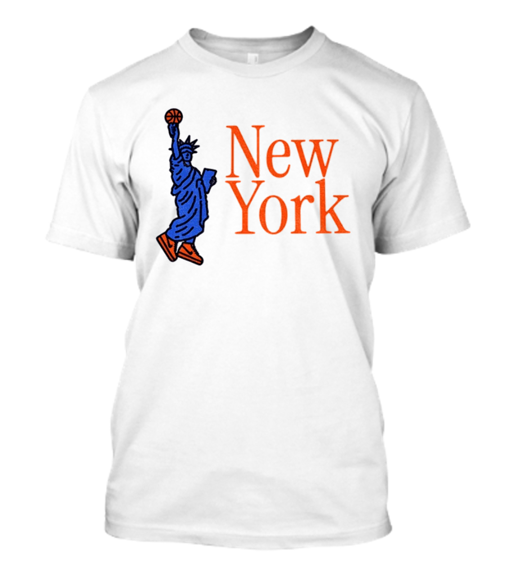 New York Knicks Basketball Statue Of Liberty NBA 2026 T-Shirt