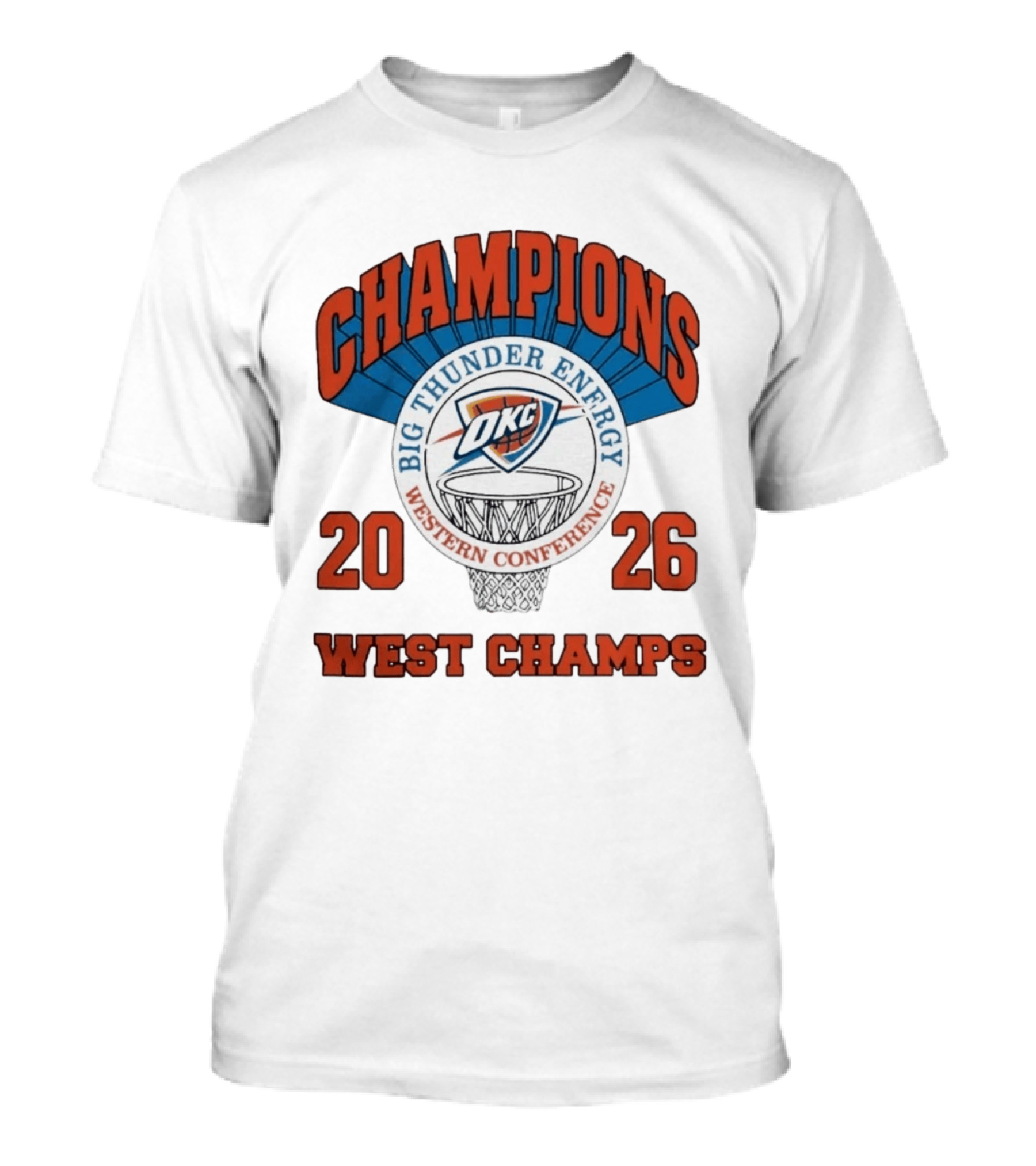 2026 OKC Big Thunder Energy Western Conference Champions T-Shirt