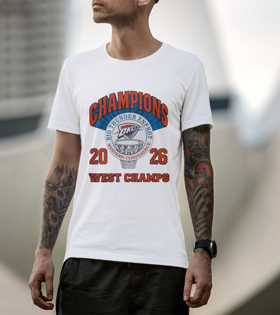 2026 OKC Big Thunder Energy Western Conference Champions T-Shirt
