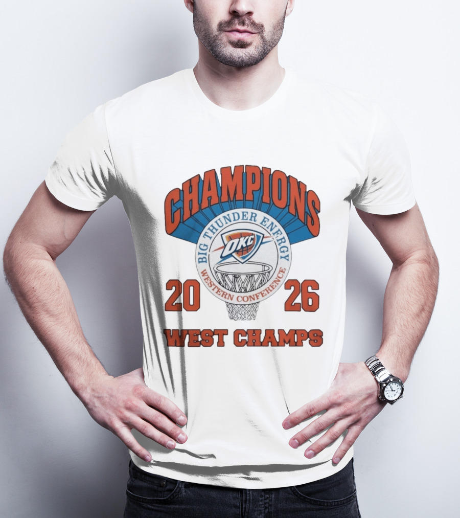 2026 OKC Big Thunder Energy Western Conference Champions T-Shirt