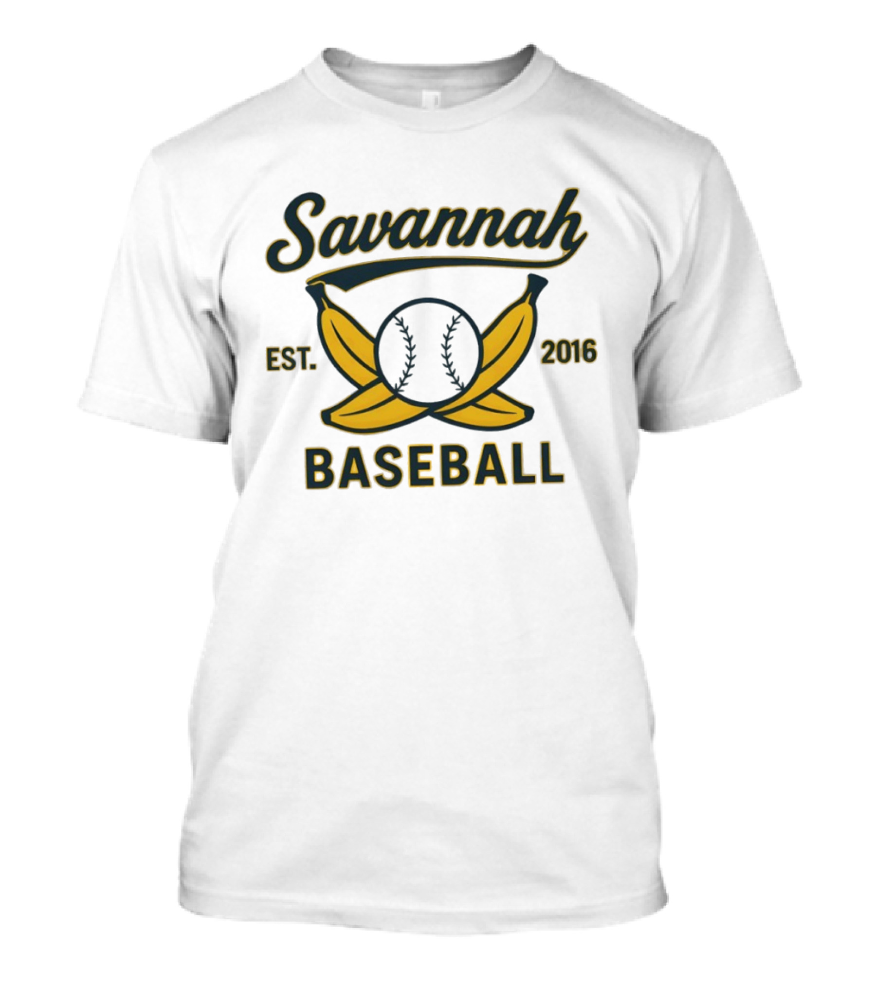 Savannah Bananas Baseball Est 2016 Summer Sports Team Logo Banana Baseball T-Shirt