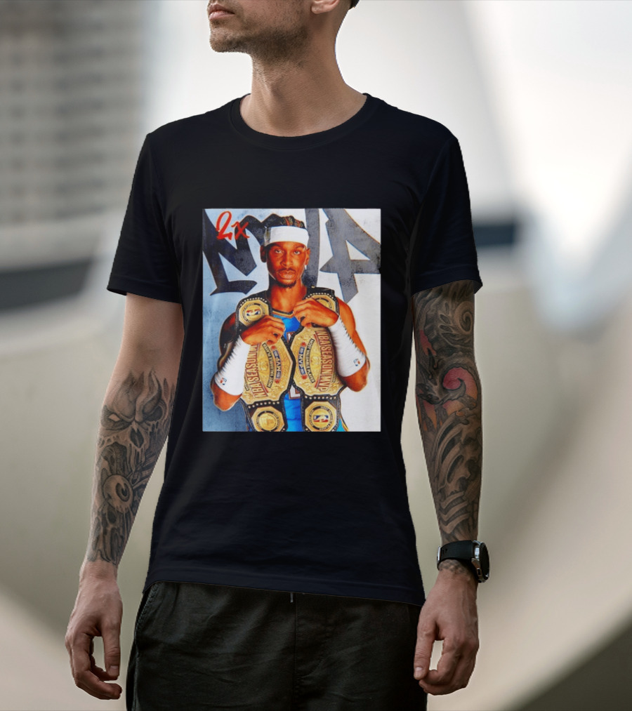 Shai Gilgeous Alexander 2X NBA MVP Champion Image T-Shirt