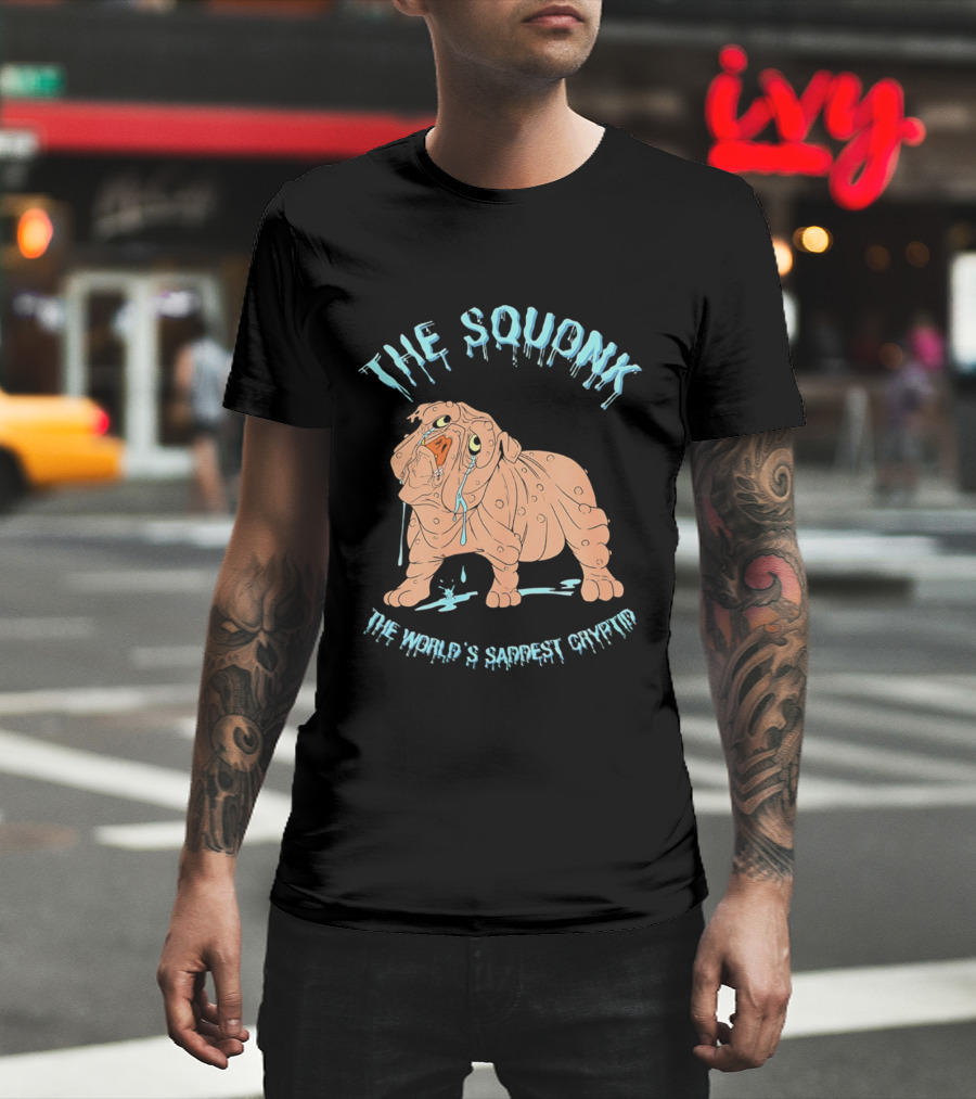 The Squonk World's Saddest Cryptid Dripping T-Shirt
