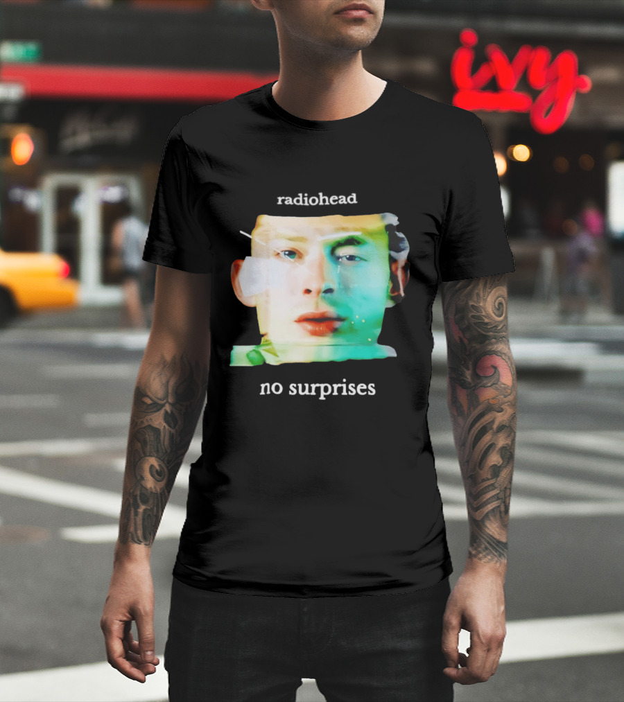 Radiohead No Surprises Thom Yorke Watercolor T-Shirt