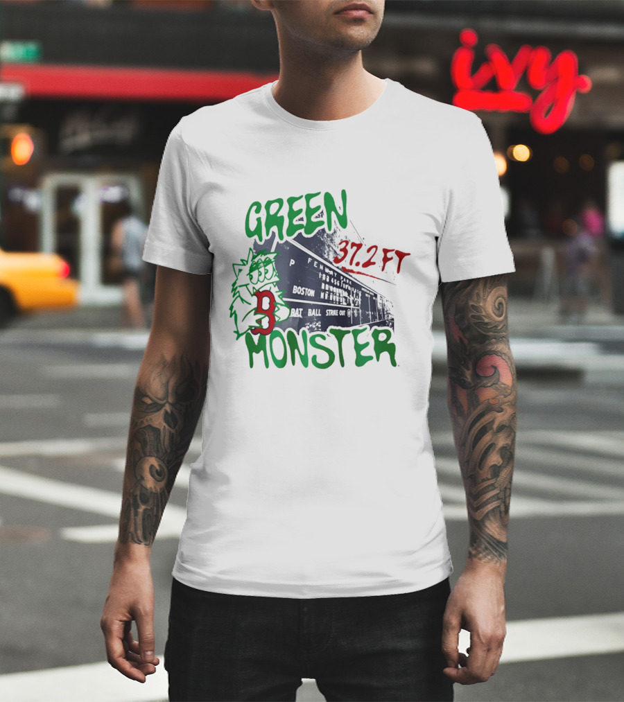 Boston Red Sox Green Monster Fenway 37.2 FT T-Shirt