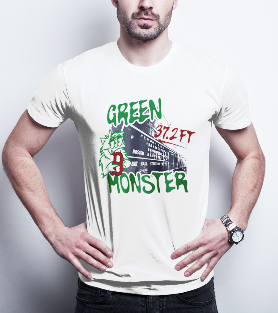 Boston Red Sox Green Monster Fenway 37.2 FT T-Shirt