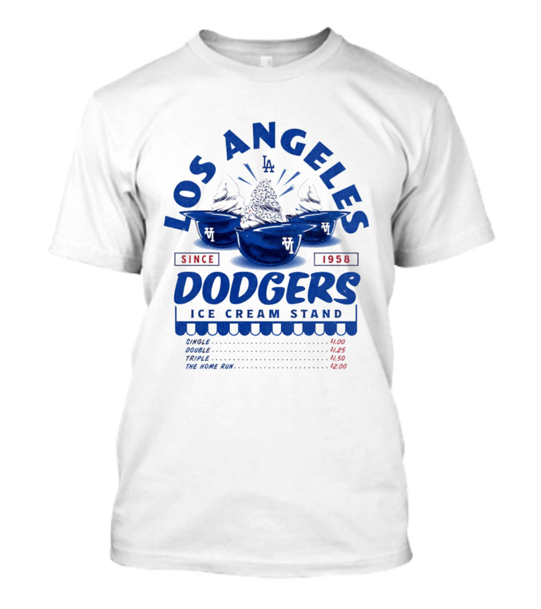 Los Angeles Dodgers Ice Cream Stand Since 1958 LA T-Shirt
