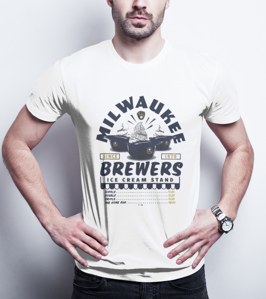 Milwaukee Brewers Ice Cream Stand Since 1970 T-Shirt