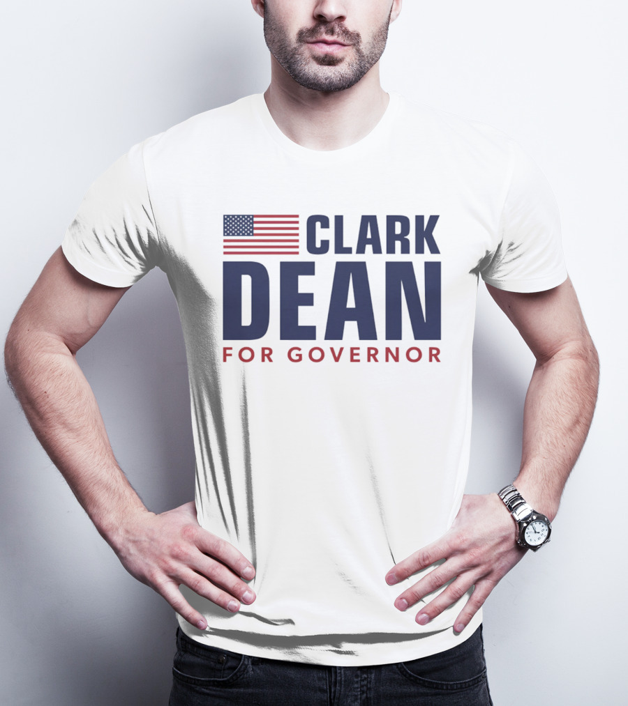 Clark Dean For Governor 2026 American Flag T-Shirt