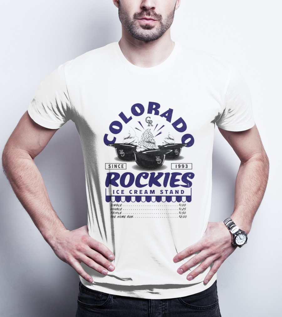 Colorado Rockies Ice Cream Stand Since 1993 CR T-Shirt
