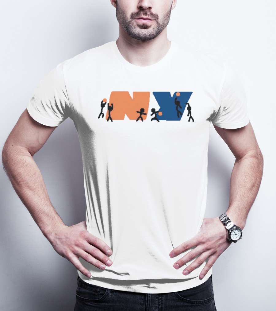 New York Knicks NBA NY Paint Basketball T-Shirt