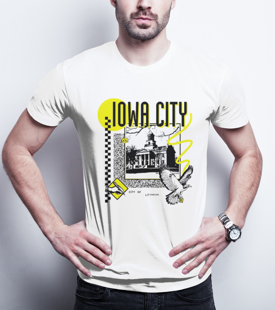Iowa City University Old Capitol Literary Heritage Bird And Book T-Shirt