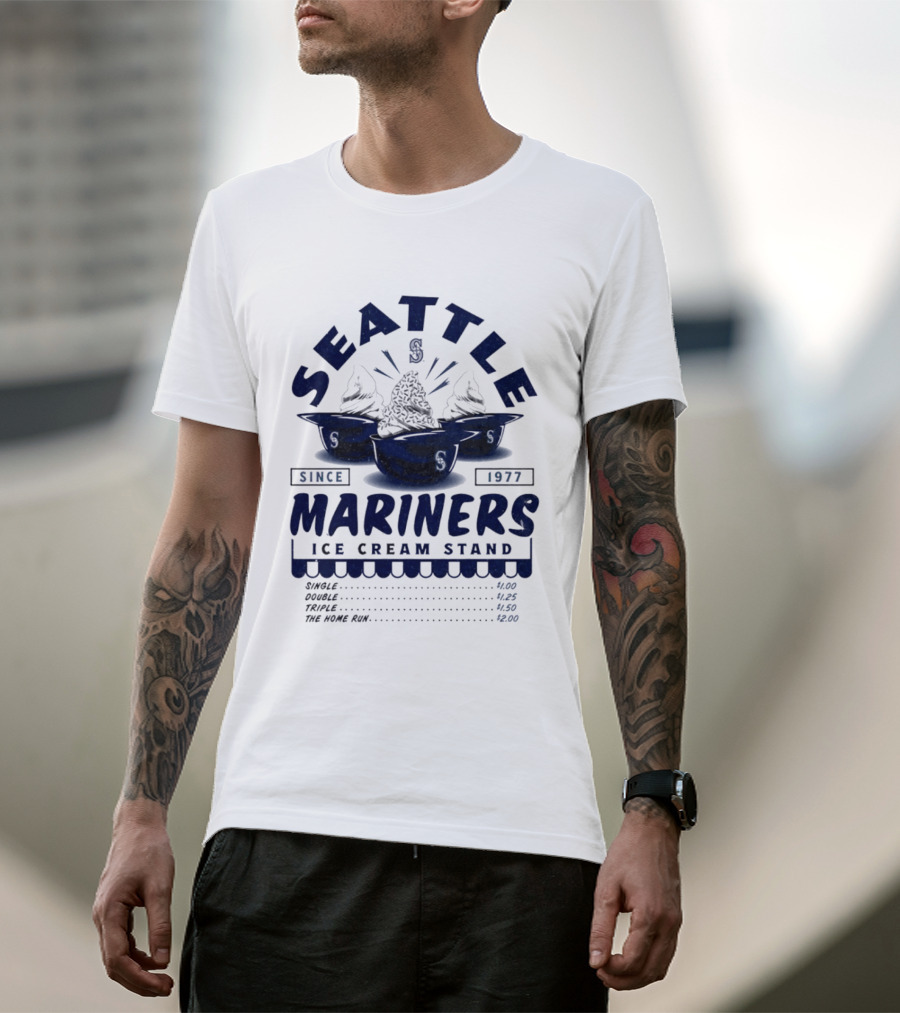 Seattle Mariners Since 1977 Ice Cream Stand Mariners T-Shirt