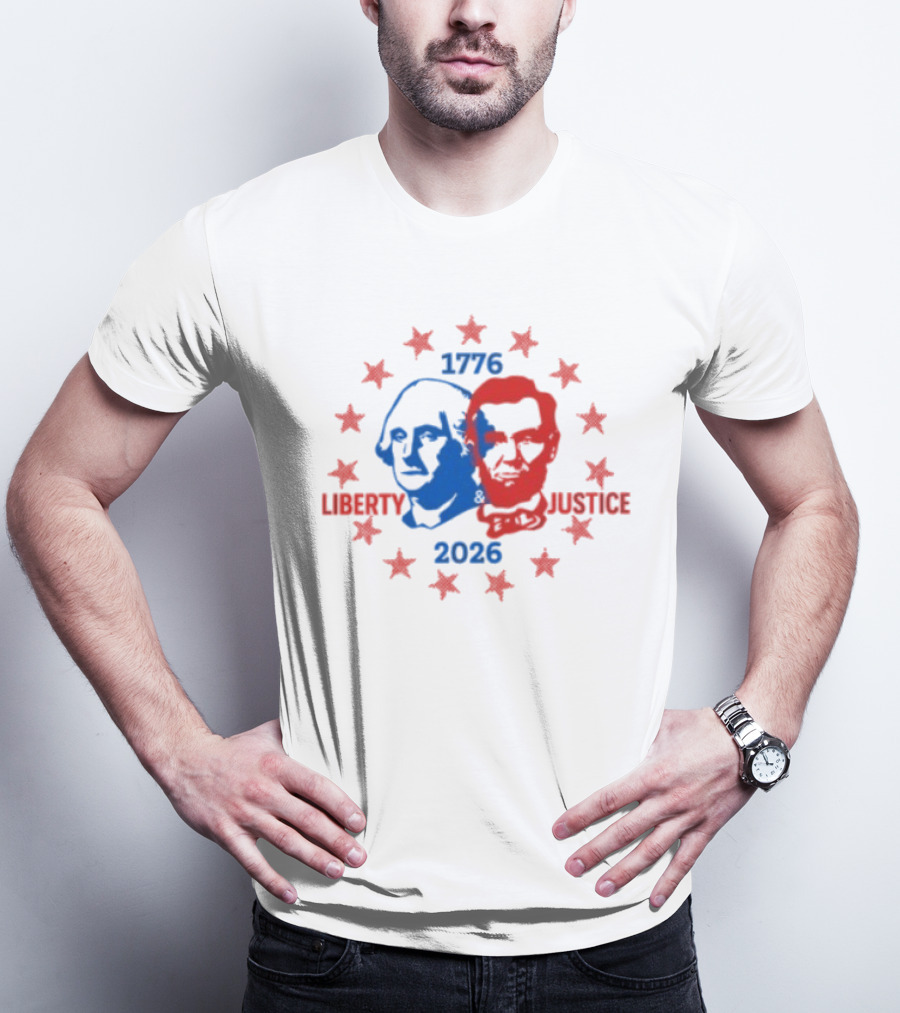 Spirit Jersey Liberty Justice 1776 2026 America 250 Ringer T-Shirt
