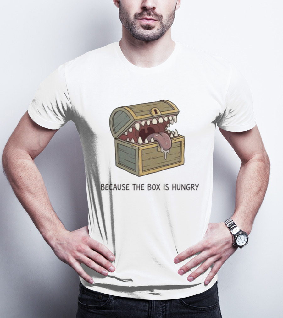 Mimic Chest Monster Because The Box Is Hungry Dungeons And Dragons Fantasy Gaming Creature T-Shirt