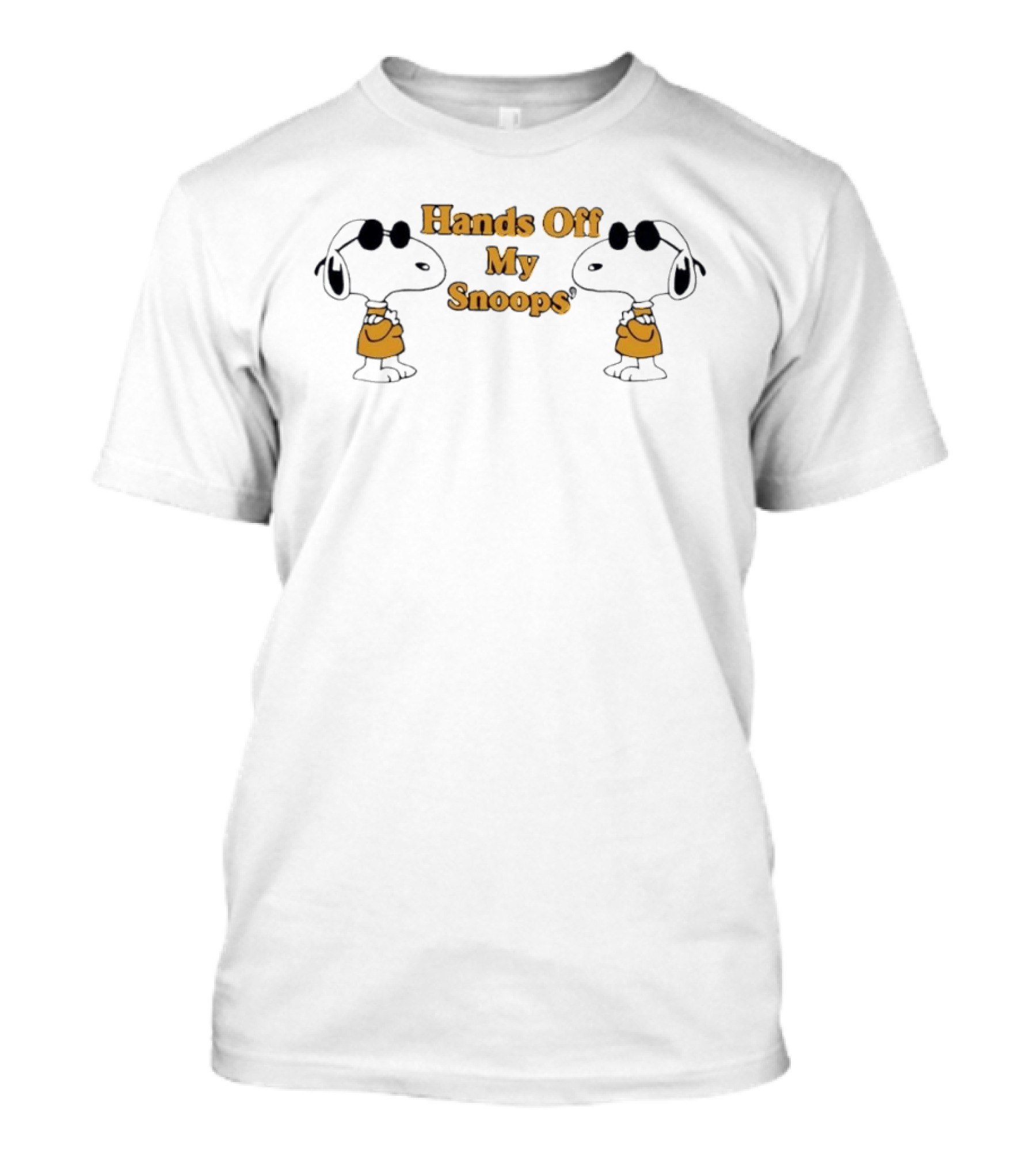 Snoopy Sunglasses Hands Off My Snoops Peanuts Comic T-Shirt