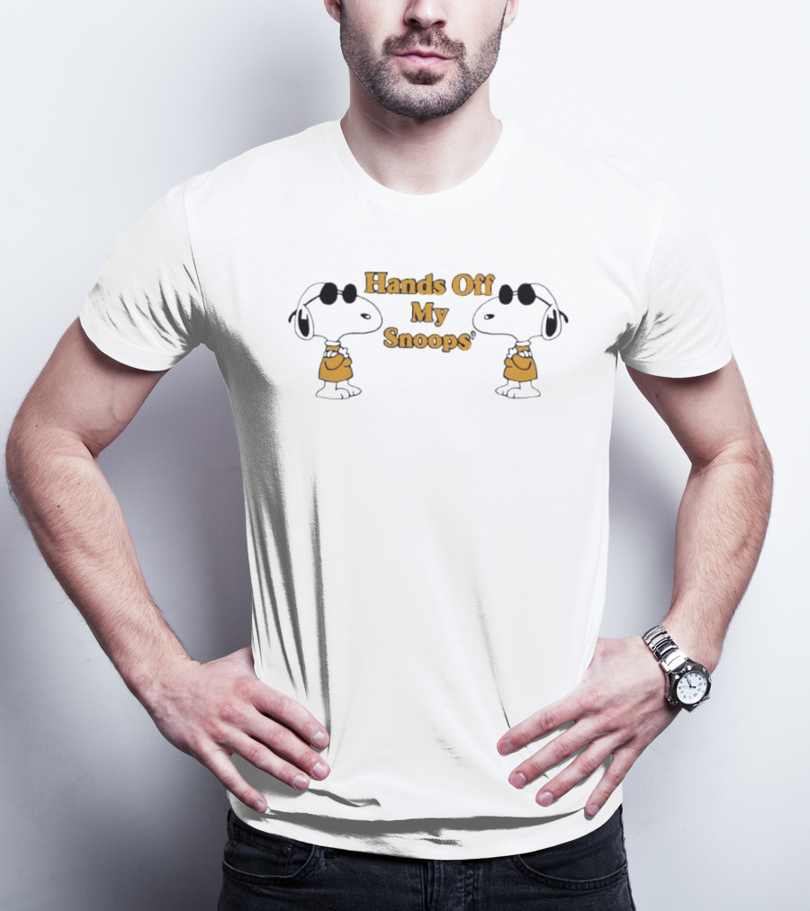 Snoopy Sunglasses Hands Off My Snoops Peanuts Comic T-Shirt