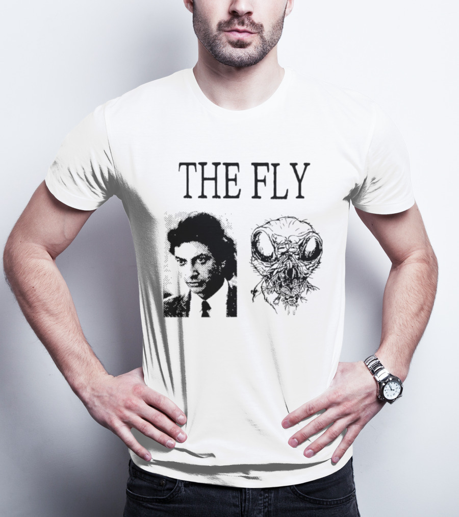 The Fly Jeff Goldblum 1986 Horror Movie Iconic Transformation T-Shirt