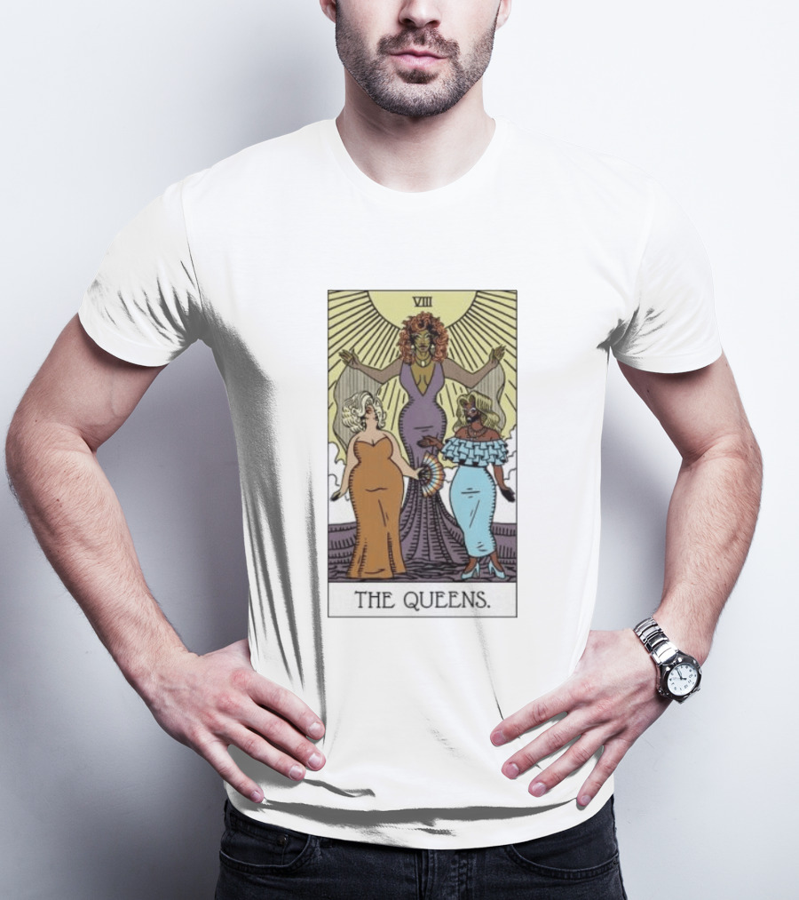 The Queens VIII Tarot Card Empowerment And Elegance T-Shirt