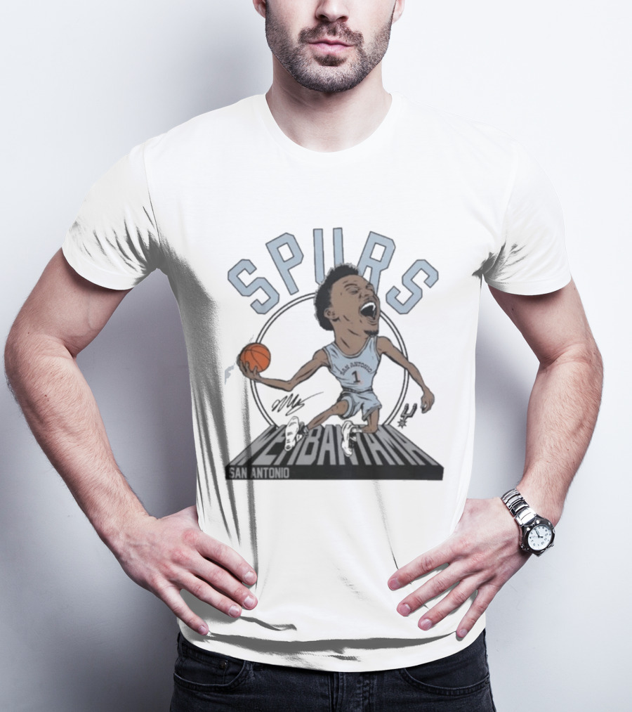 Victor Wembanyama San Antonio Spurs Basketball Caricature T-Shirt