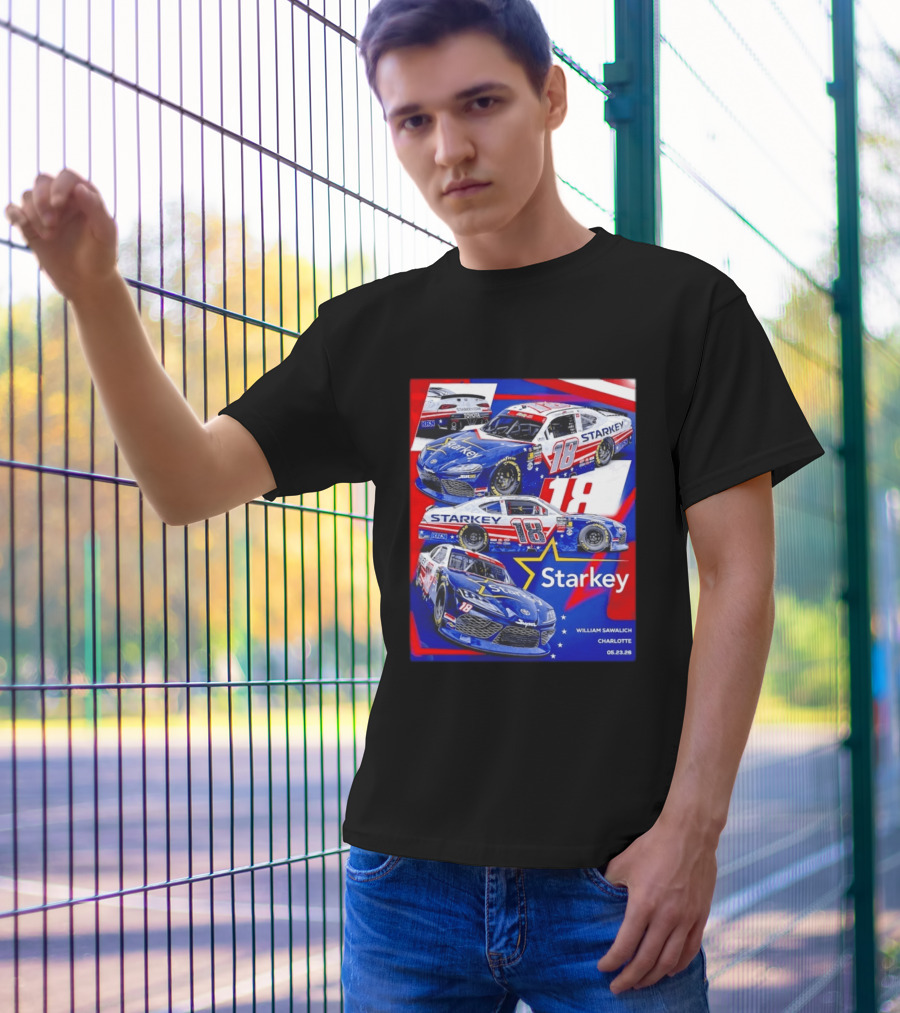 Starkey 18 William Sawalich Joe Gibbs Racing Charlotte Motor Speedway 05.23.26 T-Shirt