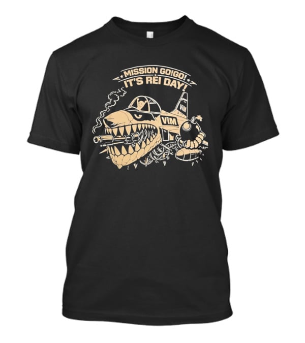 Mission Go Go It's Rei Day VMI Airplane T-Shirt