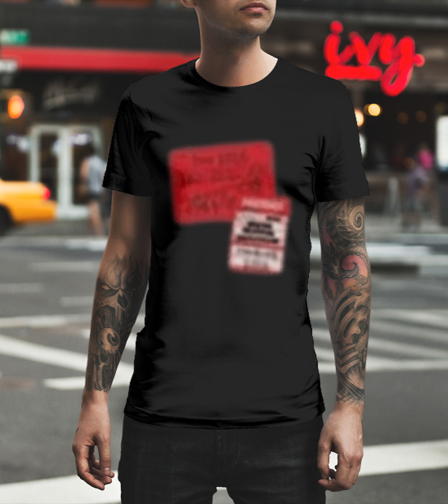 Revealed Clothing Hardwell Sticker Tour 2026 Red Visions T-Shirt