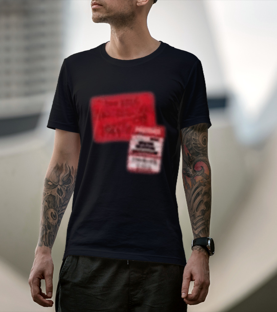 Revealed Clothing Hardwell Sticker Tour 2026 Red Visions T-Shirt