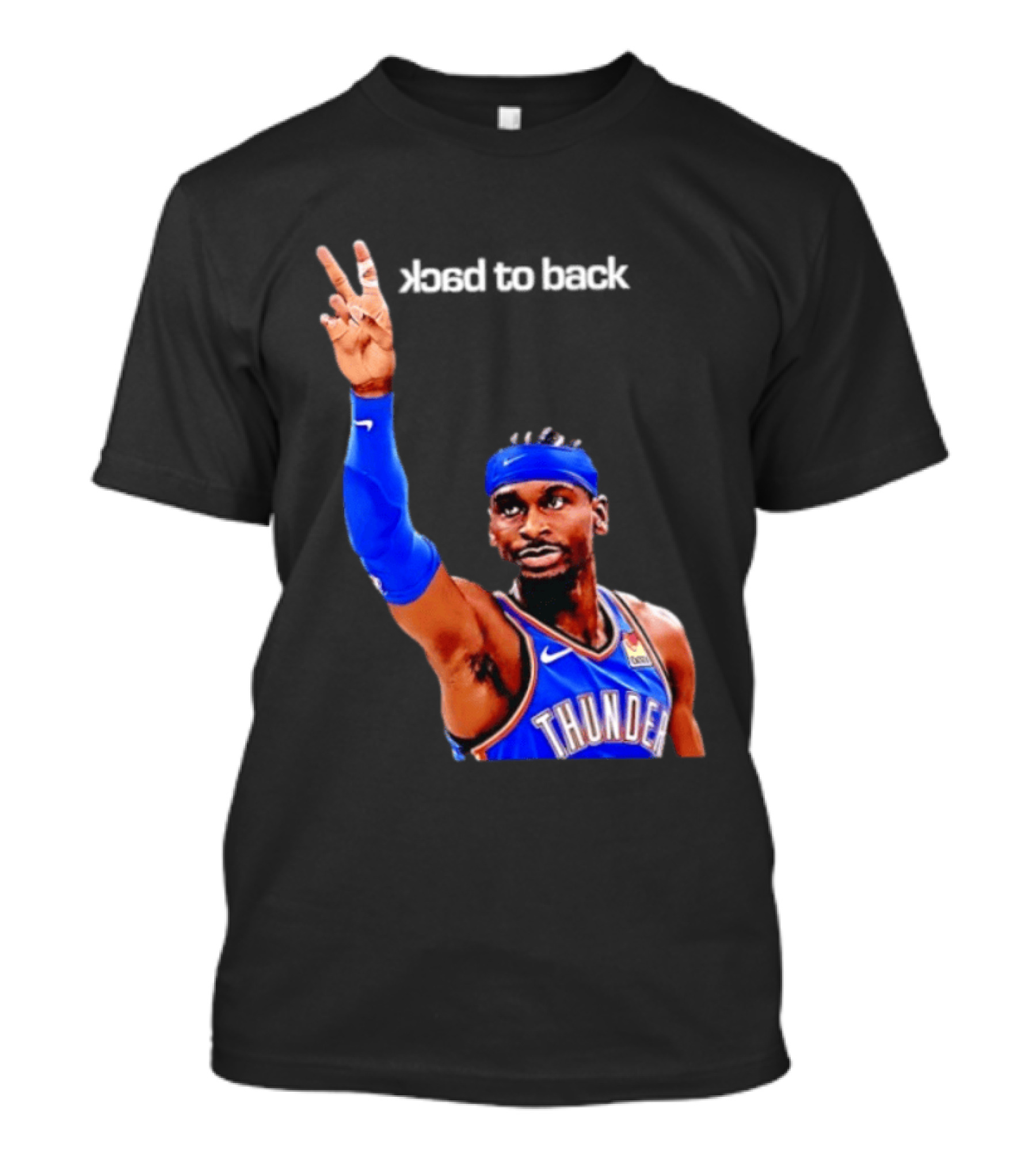 Shai Gilgeous Alexander Back To Back 2025 26 Kia NBA MVP Thunder T-Shirt