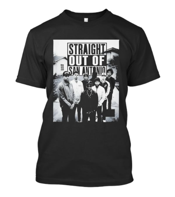 Straight Out Of San Antonio Spurs Team Players T-Shirt