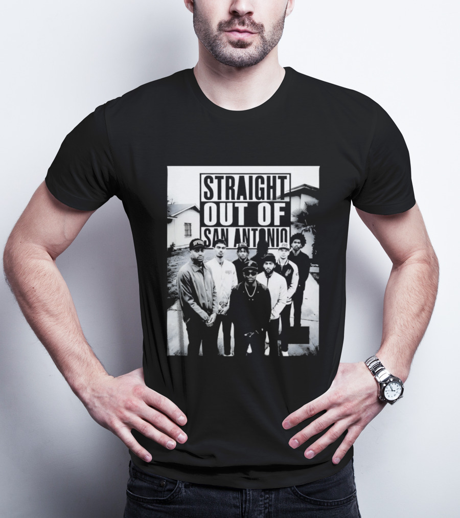 Straight Out Of San Antonio Spurs Team Players T-Shirt