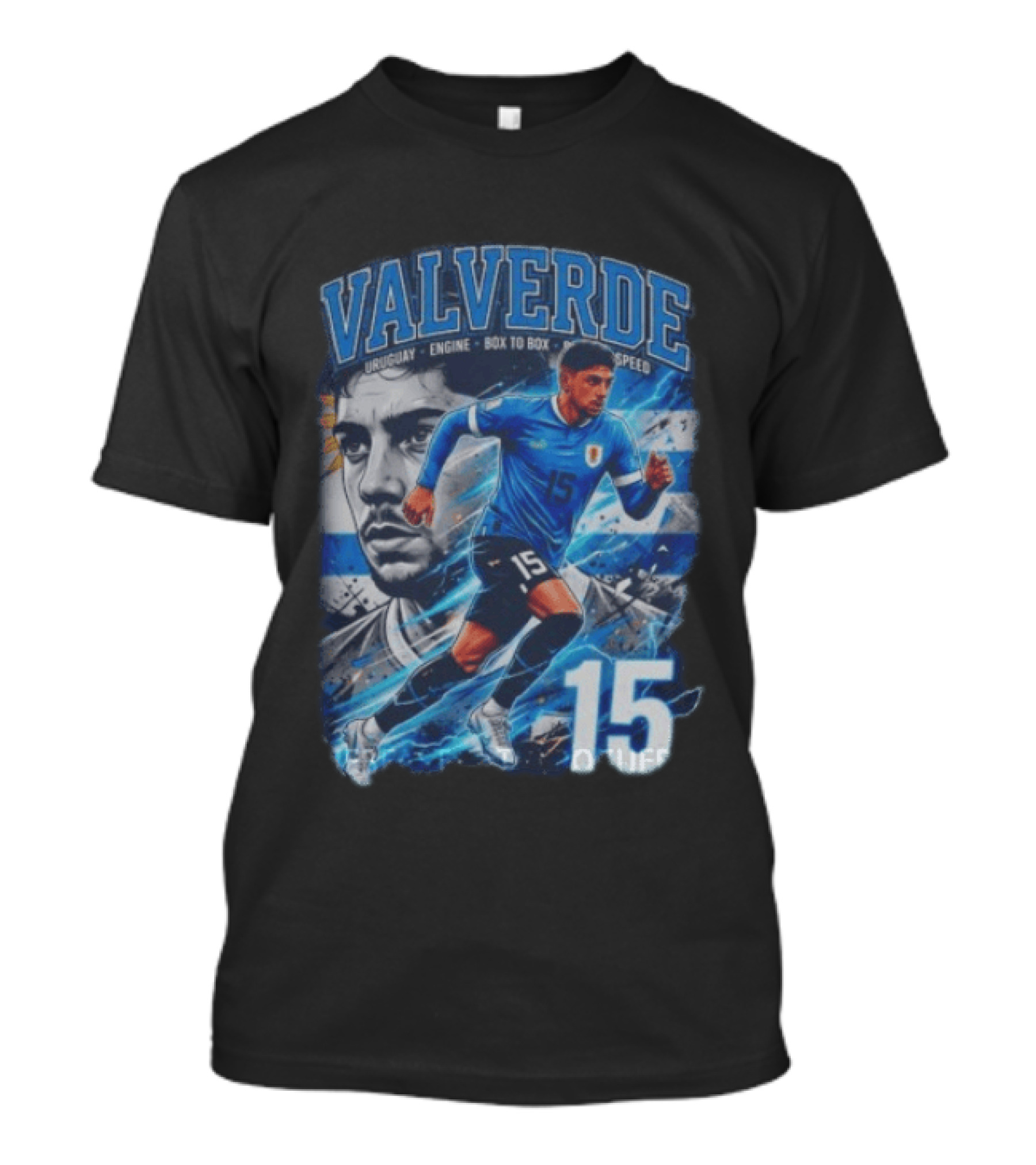 Valverde Uruguay Engine Box To Box Speed 15 T-Shirt