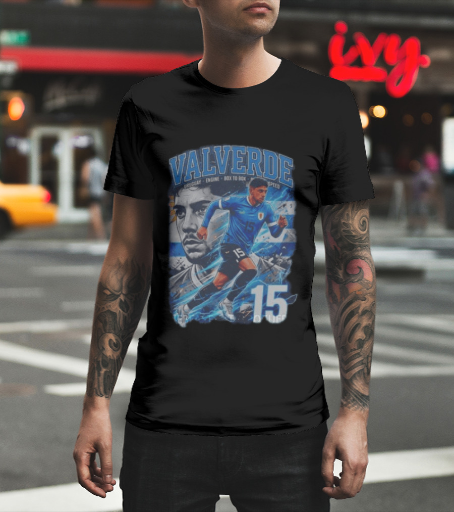 Valverde Uruguay Engine Box To Box Speed 15 T-Shirt