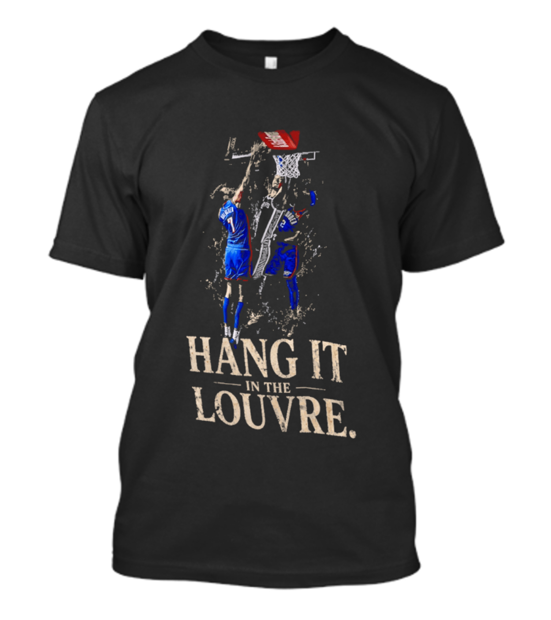 Victor Wembanyama Wemby Rising Above Chet And SGA Hang It In The Louvre T-Shirt