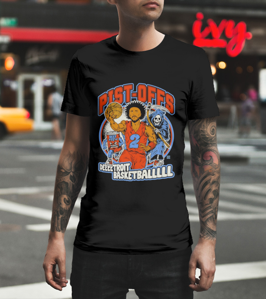 Pist Offs Detroit Basketballl Cade Cunningham Beef Stew Grim Reaper T-Shirt