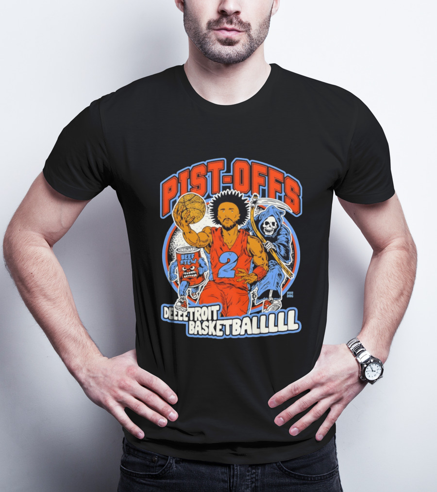 Pist Offs Detroit Basketballl Cade Cunningham Beef Stew Grim Reaper T-Shirt