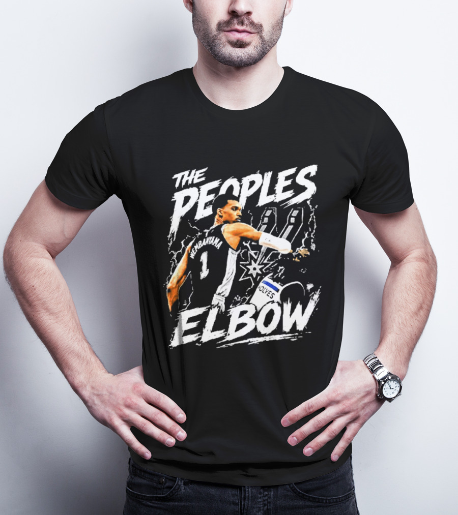 The Peoples Elbow Victor Wembanyama San Antonio Spurs Basketball 2026 Number 1 T-Shirt
