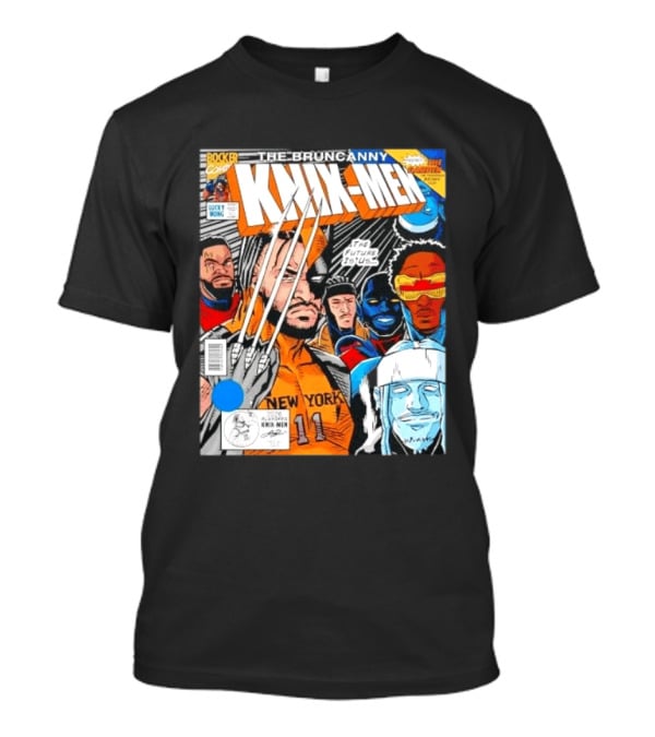 Jalen Brunson New York Bruncanny Knix Men Comic Knicks T-Shirt
