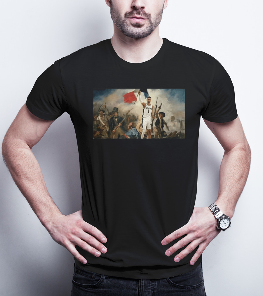 Victor Wembanyama Spurs Liberty Leading The People T-Shirt