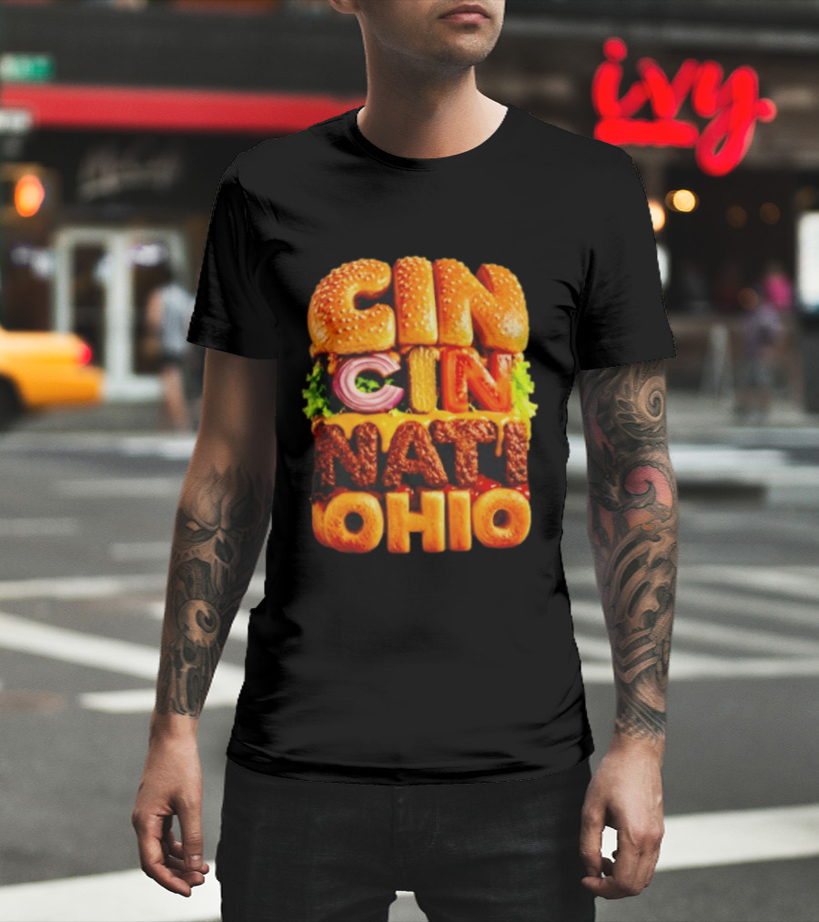 Cincinnati Burger Ohio Food T-Shirt