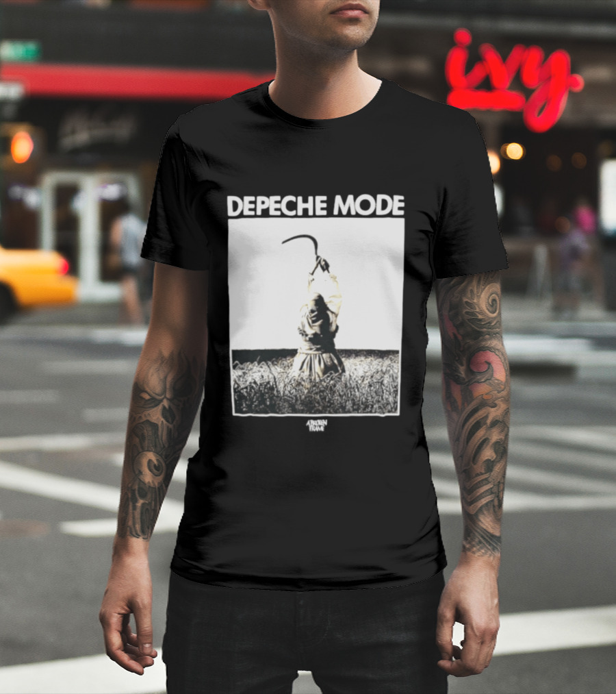Depeche Mode A Broken Frame Album Wheat Field Scythe Image T-Shirt