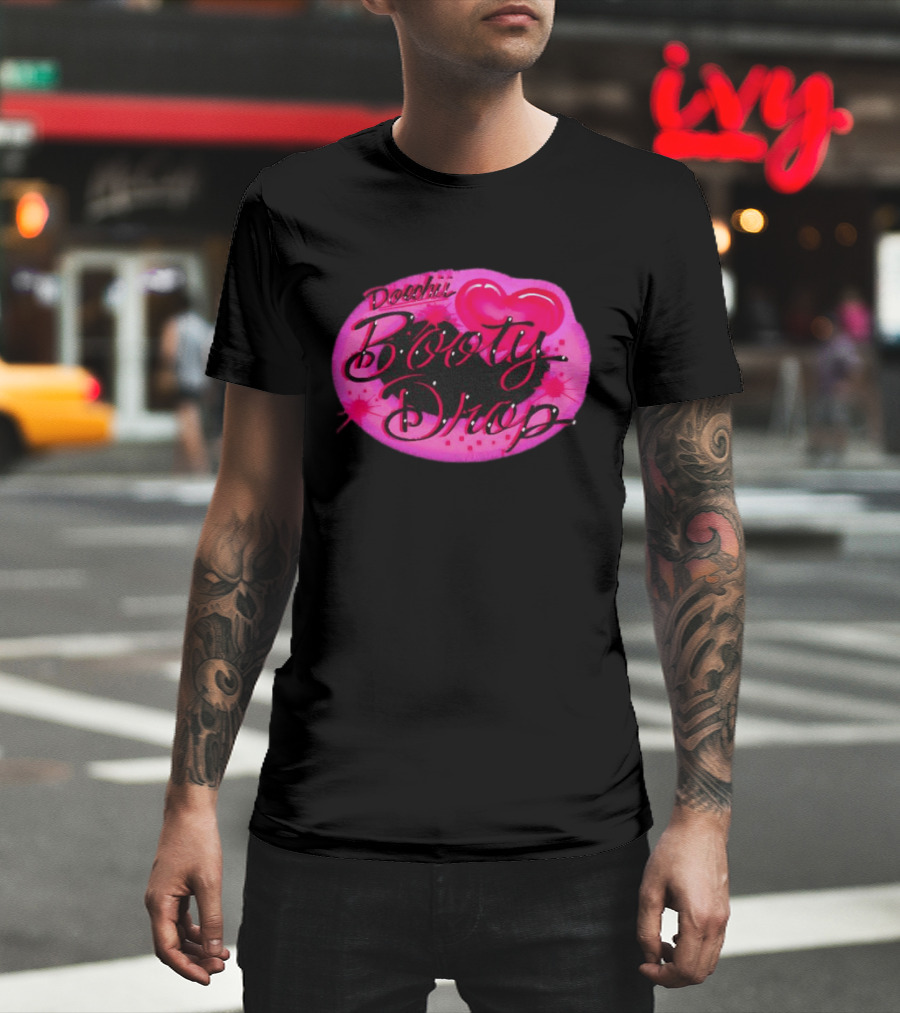 Doechii Booty Drop Heart Style Pink And Black Balloon T-Shirt