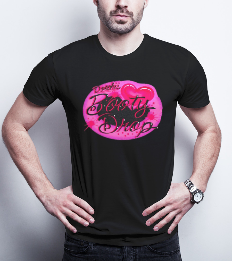 Doechii Booty Drop Heart Style Pink And Black Balloon T-Shirt