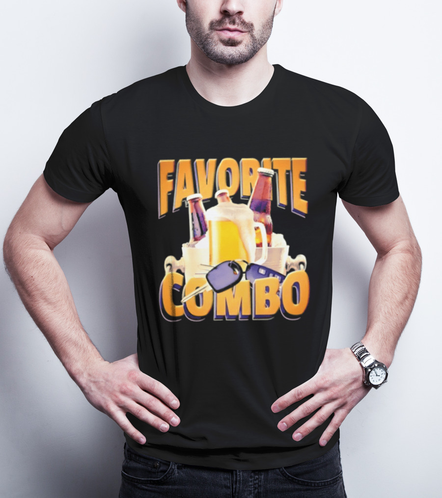 Favorite Combo Beer 90s Bootleg Bottles And T-Shirt