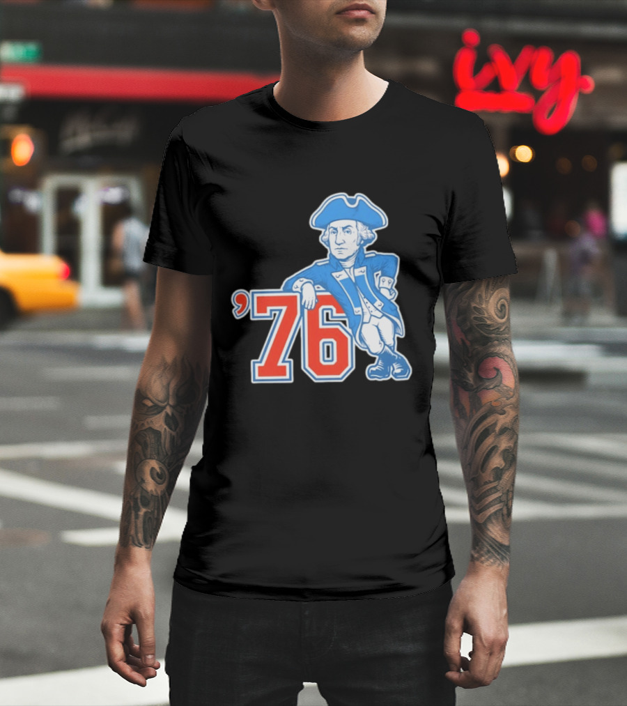 George Washington Bicentennial 1776 1976 Retro Style Patriot T-Shirt