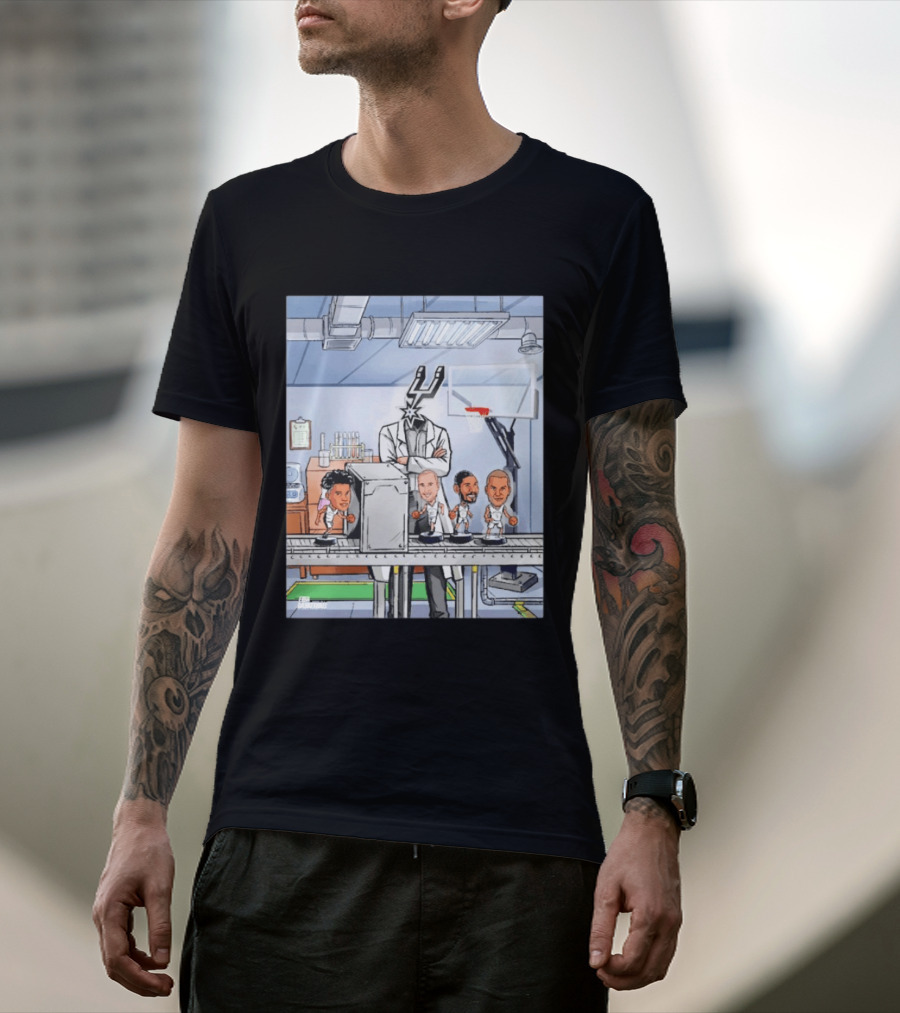 San Antonio Spurs Factory Laboratory Producing Star Players T-Shirt