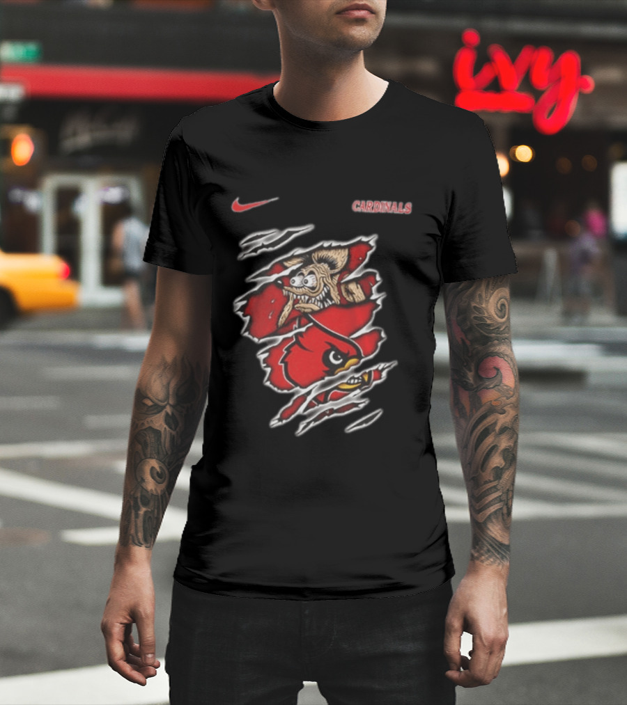 Nike Louisville Cardinals NCAA Rat Fink Built To Not Bow T-Shirt