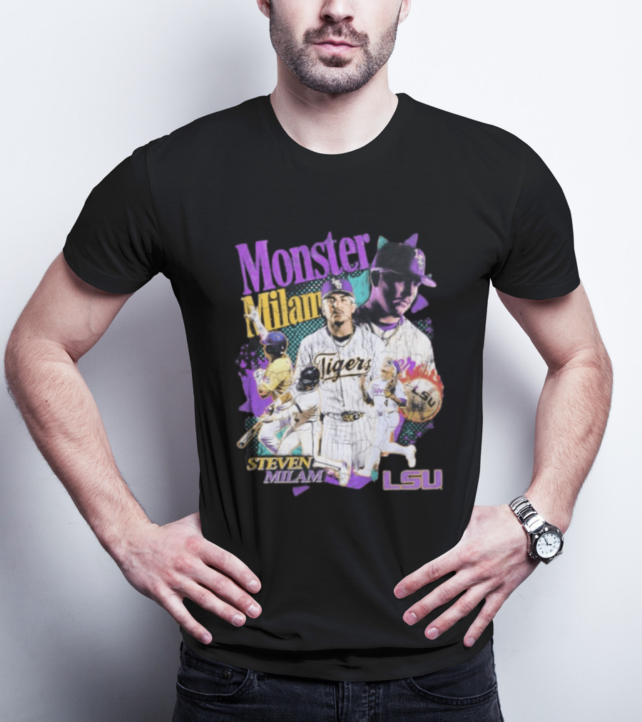 Monster Milam LSU Tigers Steven Milam Baseball T-Shirt