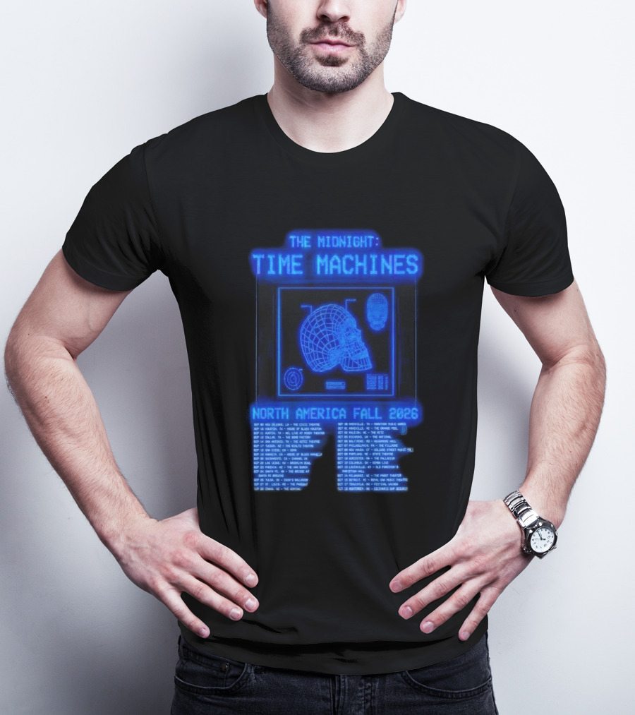 The Midnight Time Machines Tour Dates North America Fall 2026 T-Shirt